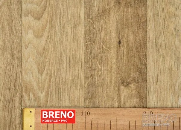 Breno PVC PRESTO PLUS Camargue 543 – světlé dřevo, šíře 300 cm
