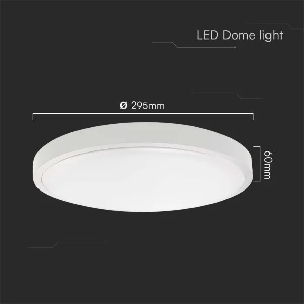 LED Koupelnové stropní svítidlo LED/24W/230V 6500K IP44 pr. 29,5 cm bílá