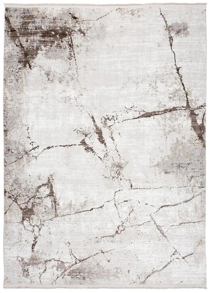 Krémový designový vintage koberec s abstraktním vzorem Šířka: 160 cm | Délka: 230 cm
