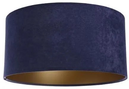 Timberlight Stojací lampa Luna modrá + zlatý vnitřek + dřevěné nohy