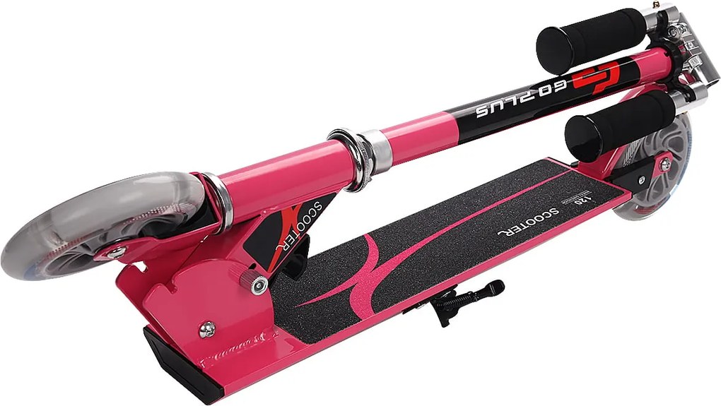 Costway Scooter Kick Scooter Dětská koloběžka Městská koloběžka – růžový