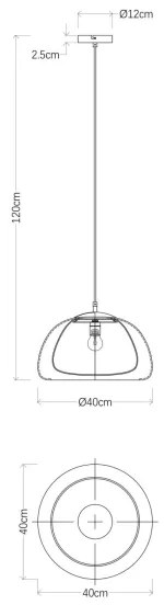 Globo 15743H1 - Lustr na lanku JELLA 1xE27/60W/230V
