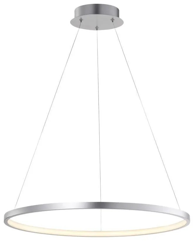 LD 11524-21 CIRCLE LED závěsné svítidlo, kruhové, Ø60cm, stříbrná 3000K - LEUCHTEN DIREKT