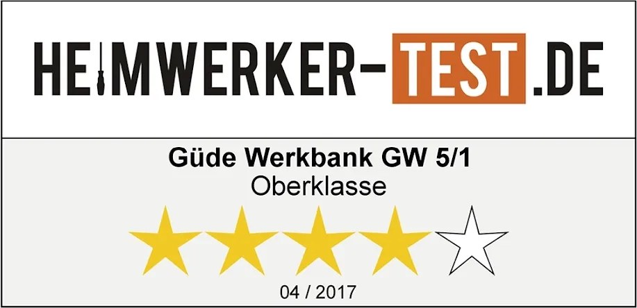 GÜDE Dílenský stůl GW 5/1 – robustní konstrukce, zásuvka a police 40473