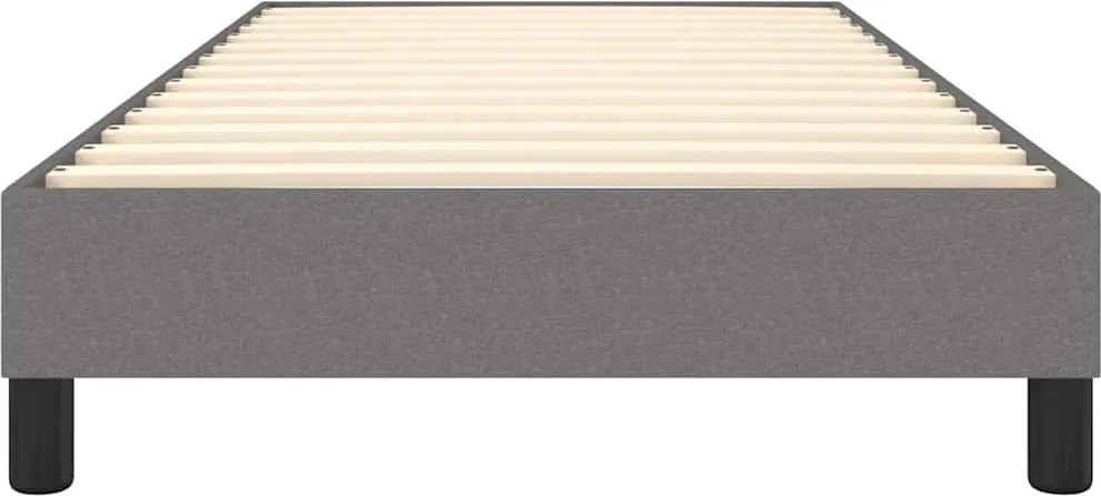 Rám postele s boxspringem tmavě šedý 90 x 200 cm textil 3120485