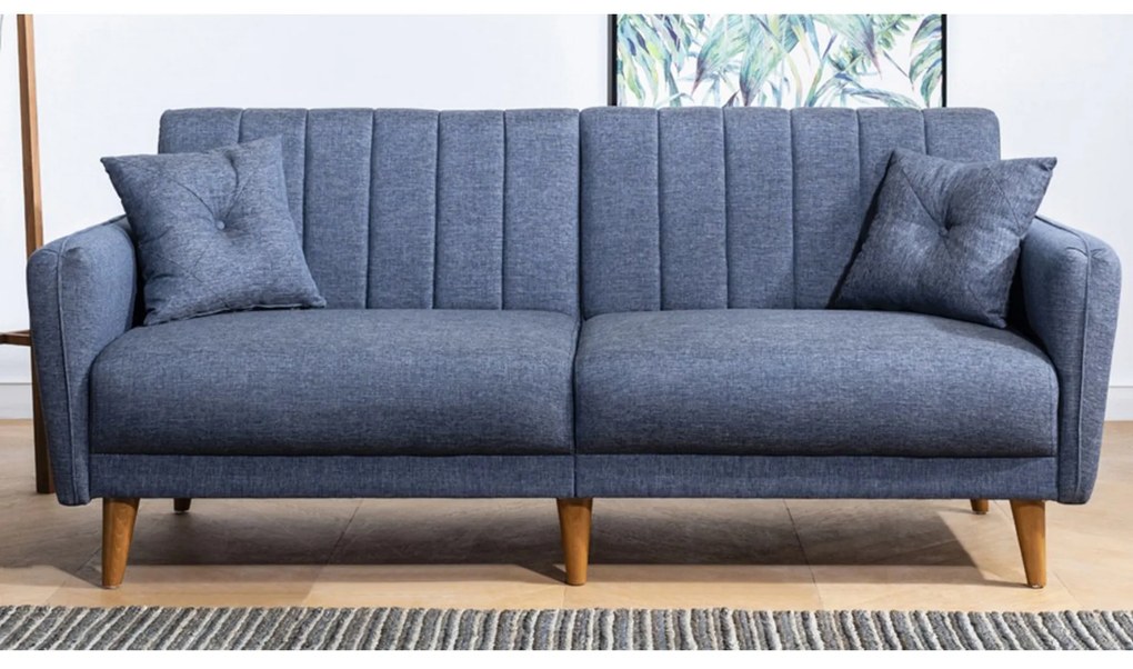 Atelier del Sofa 3-místná pohovka Aqua - Dark Blue, Tmavá Modrá