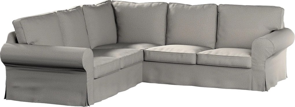 Potah na pohovku IKEA Ektorp rohová barva šedá látka pletený vzor