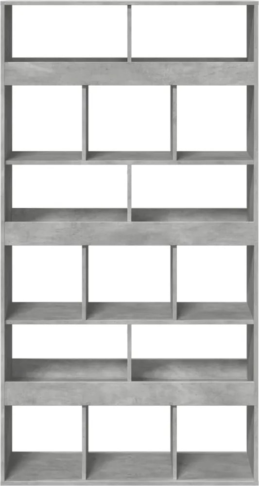 Knihovna betonově šedá 100 x 33 x 187,5 cm kompozitní dřevo 3309378