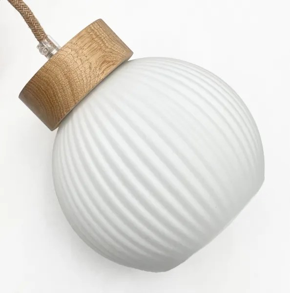 Lustr na lanku LOOMIS 3xE27/15W/230V 130 cm béžová/dub