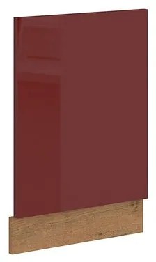 Kuchyňský front pro myčku Woodline ZM 570 x 446, Barva: Dub lancelot / bíly lesk
