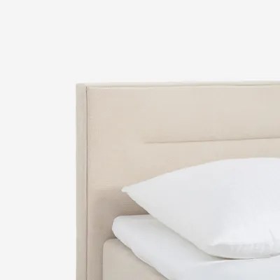 Postel boxspring světle béžová LILIAN 160x200 cm