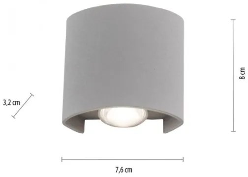 Paul Neuhaus 9486-21 - LED Venkovní nástěnné svítidlo CARLO 2xLED/1,7W/230V IP54