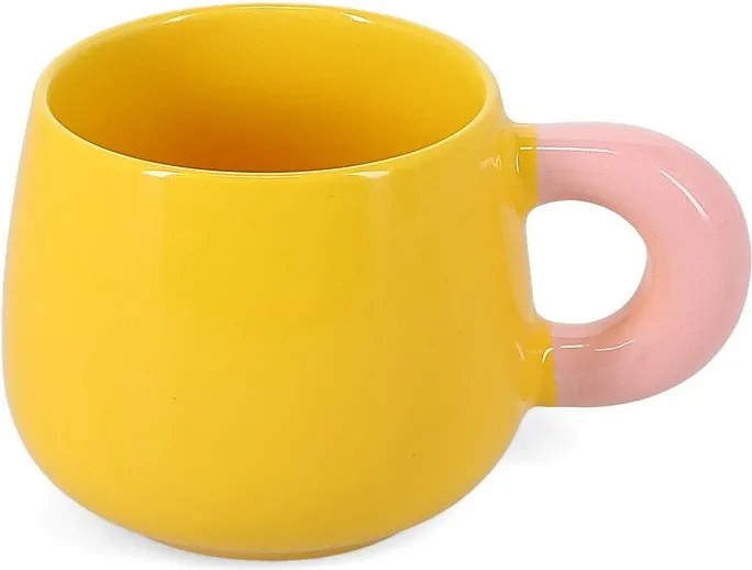 Žlutý hrnek z kostního porcelánu 470 ml Coco – ONA