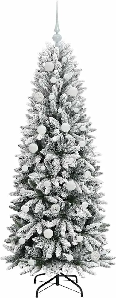 Umělý vánoční stromeček Bílá 150 cm PVC, plast, ocel a PE 3396036