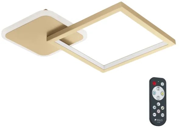 Eglo 900424 - LED Stmívatelné stropní svítidlo GAFARES LED/15W/230V zlatá + DO