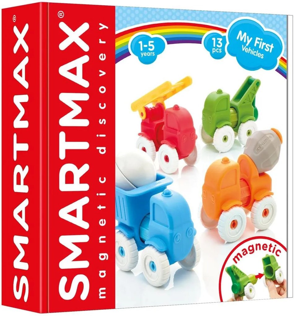 Stavebnice smartmax - moje první autíčka - 13 ks