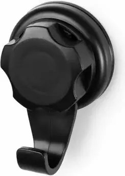 Compactor Bestlock Háčky do koupelny černá / bez vrtání / 4ks / doprod