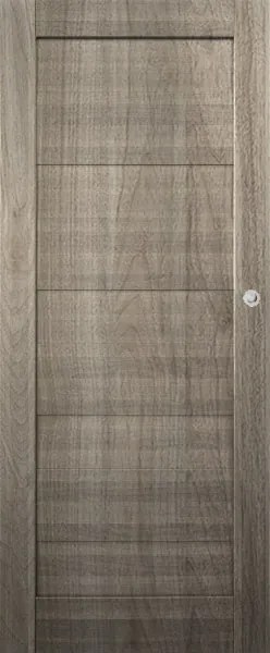 posuvné interiérové dveře do pouzdra SANTIAGO plné, model 1 Průchozí rozměr: 70 x 197 cm, Orientace dveří: Levé dveře, Dekor: Dub riviera