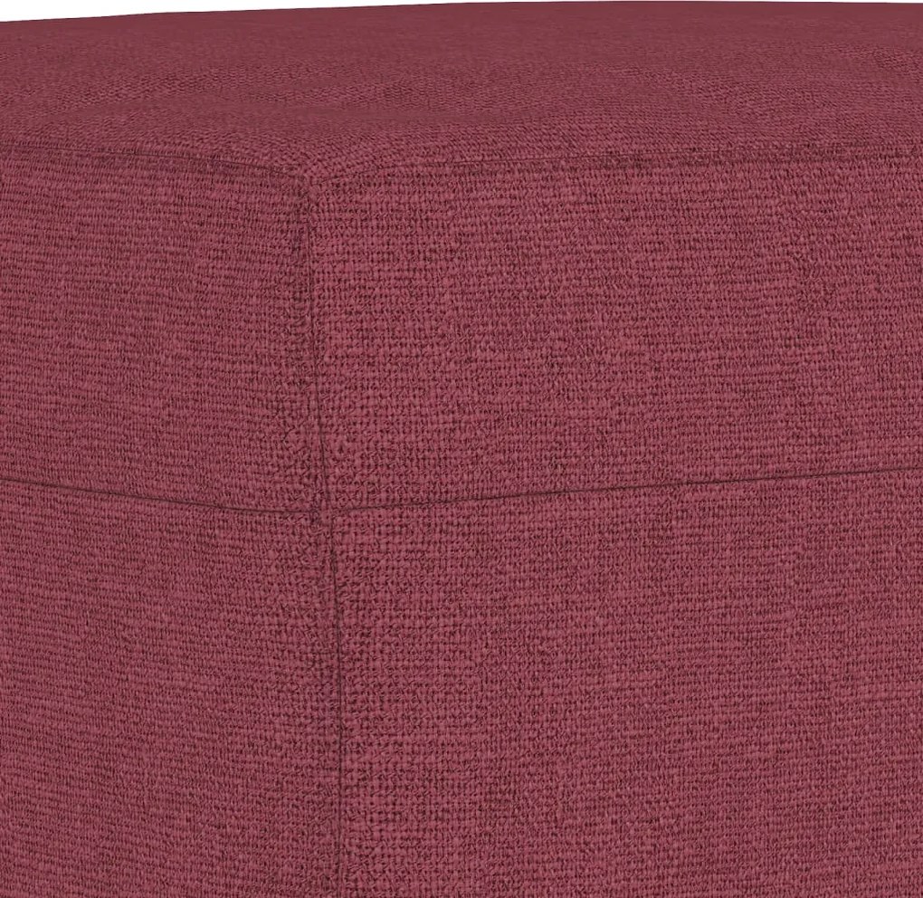 3dílná sedací souprava s polštáři vínová textil 3201864
