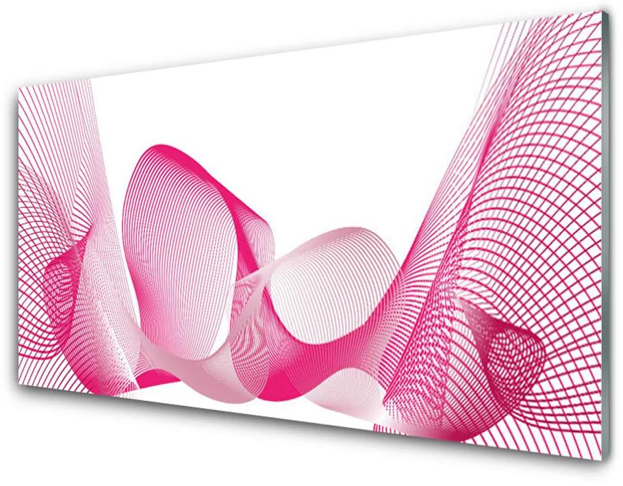 Plexisklo-obraz Abstrakce Čáry Vlny Umění 100x50 cm