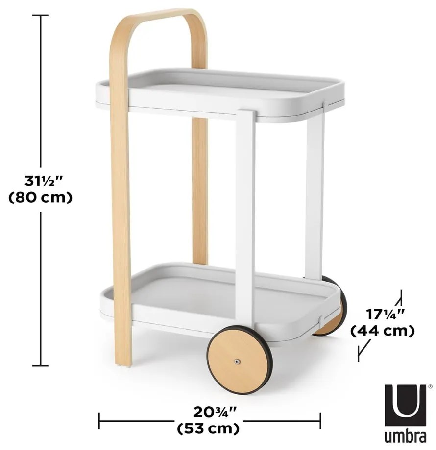Servírovací stolek na kolečkách 44x53 cm Bellwood – Umbra