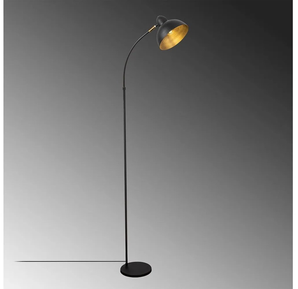 Designová stojanová lampa Vasso 162 cm černá