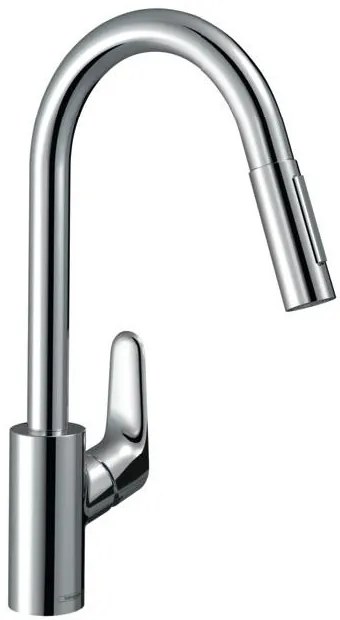 Hansgrohe Focus M41 - Dřezová baterie Focus s výsuvnou sprškou, EcoSmart, chrom 31833000