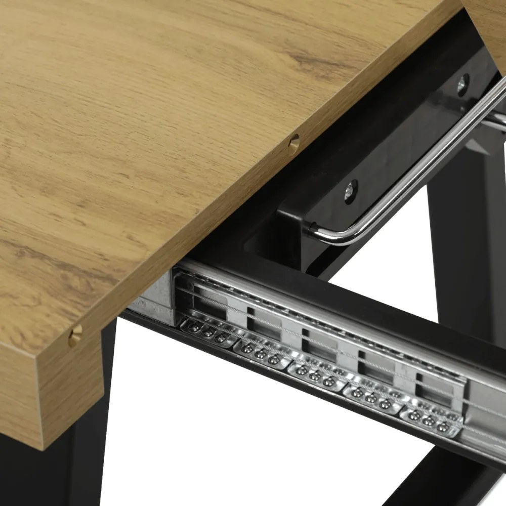 Jídelní stůl rozkládací 160- HT-R5624 OAK, lamino, dub (160 x 90) cm