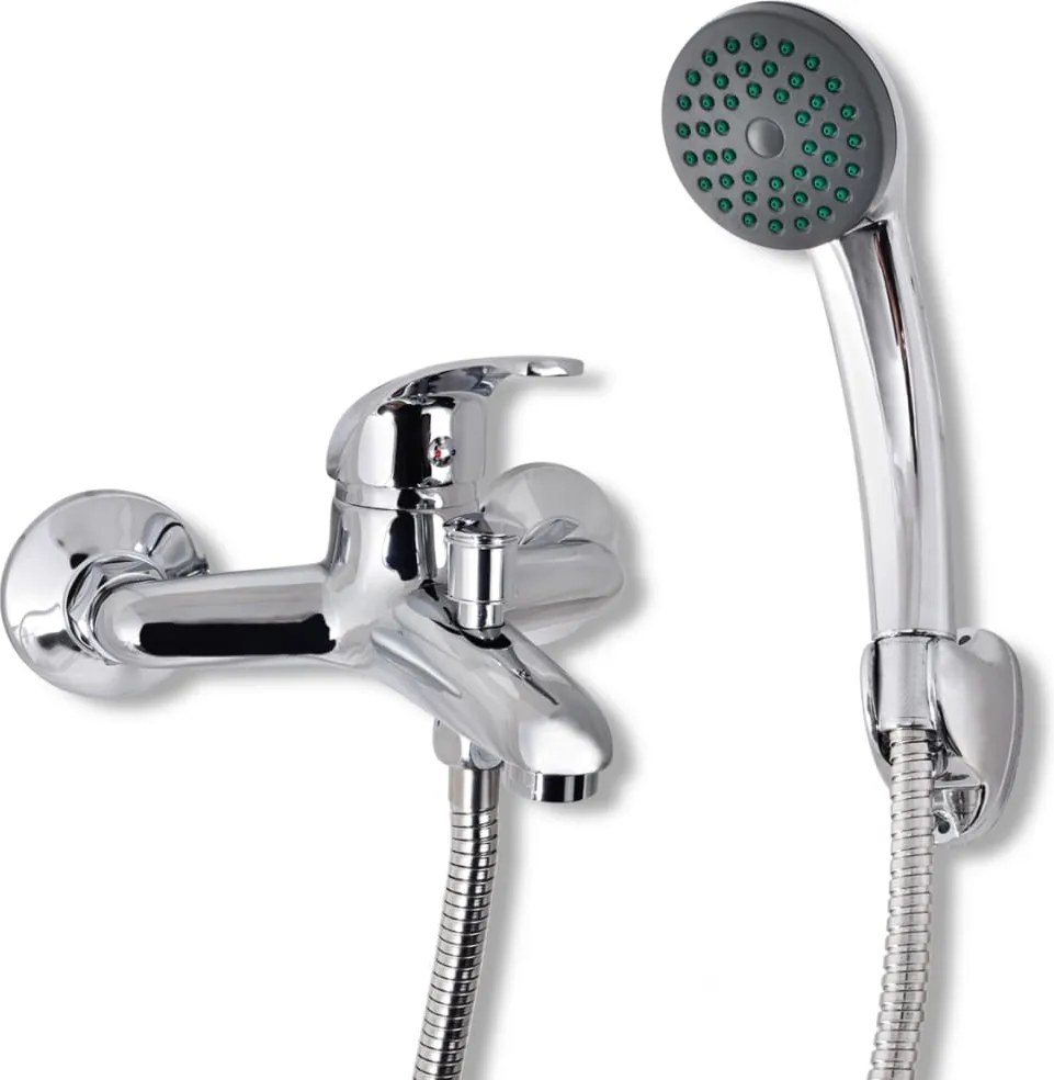 vidaXL Vanová/sprchová směšovací baterie chromová set