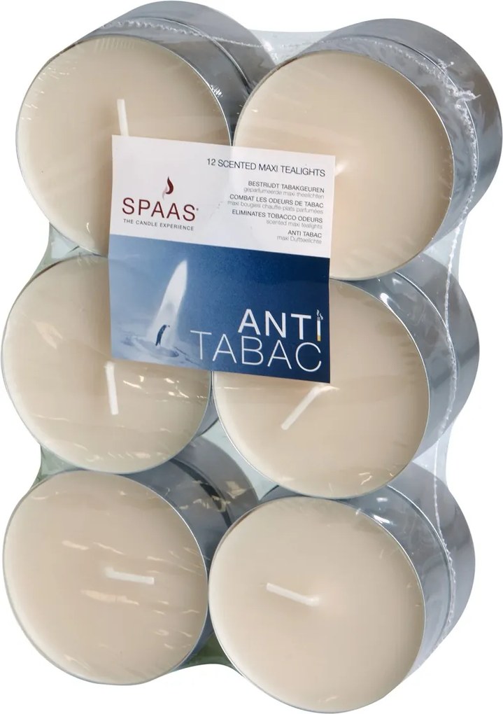 SPAAS Čajové svíčky vonné MAXI 12ks anti-tabac