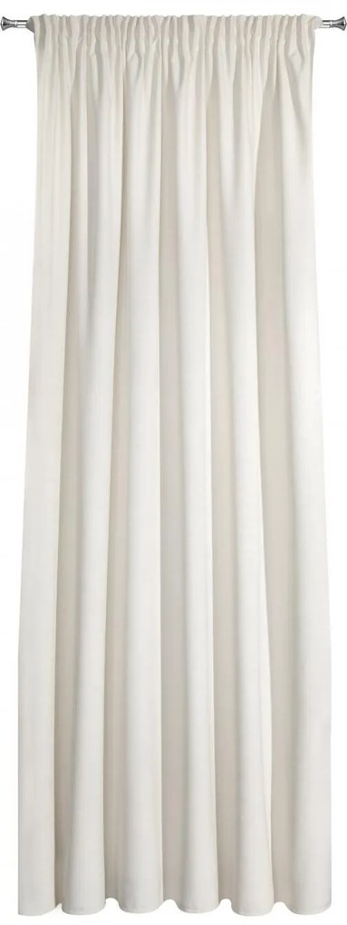 ZATEMŇOVACÍ ZÁVĚS NA PÁSCE VILLA 140X270 CM KRÉMOVÁ