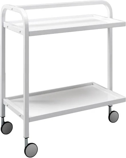 Bílý pojízdný servírovací stolek Design Twist Kansk
