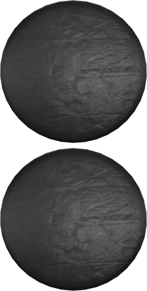 Plachty na zahradní nábytek 2 ks 8 oček Ø 188 x 50 cm kulaté 3155384