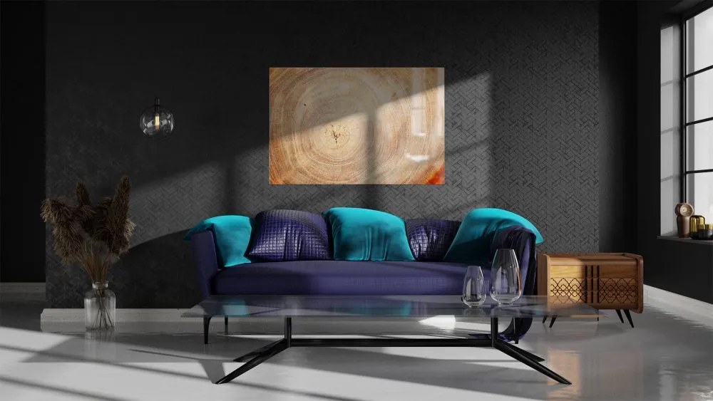 Allboards,Skleněná magnetická tabule- dekorativní obraz DŘEVO 90x60 cm,TS96_40008