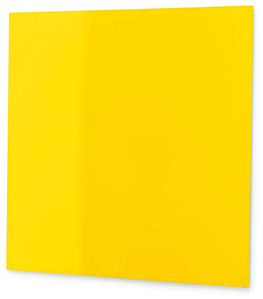 AJ Produkty Skleněná magnetická tabule Stella, 500x500 mm, žlutá