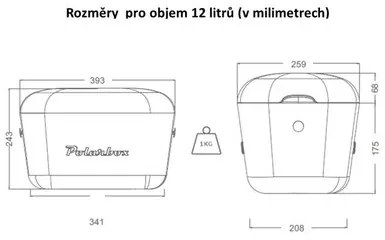 POLARBOX Chladicí box Classic 12 l, petrolejová