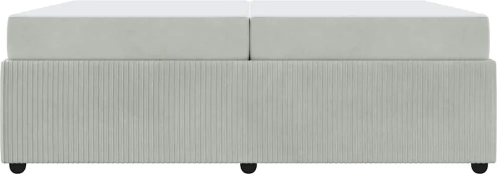 Rám postele Světle šedá 200 x 200 cm textil 3398438