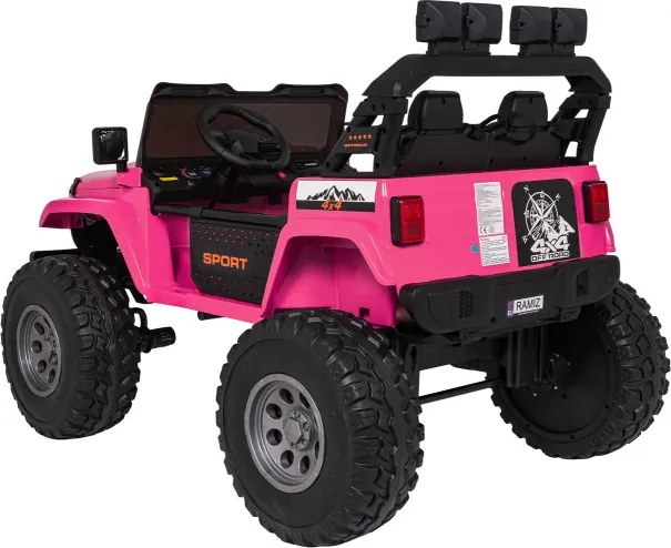 Elektrické autíčko Extreme Sport 4x4 růžové