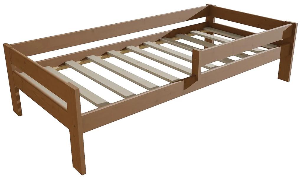 Vomaks Dětská postel se zábranou VMK006C KIDS Rozměr: 100 x 200 cm, Barva: surové dřevo