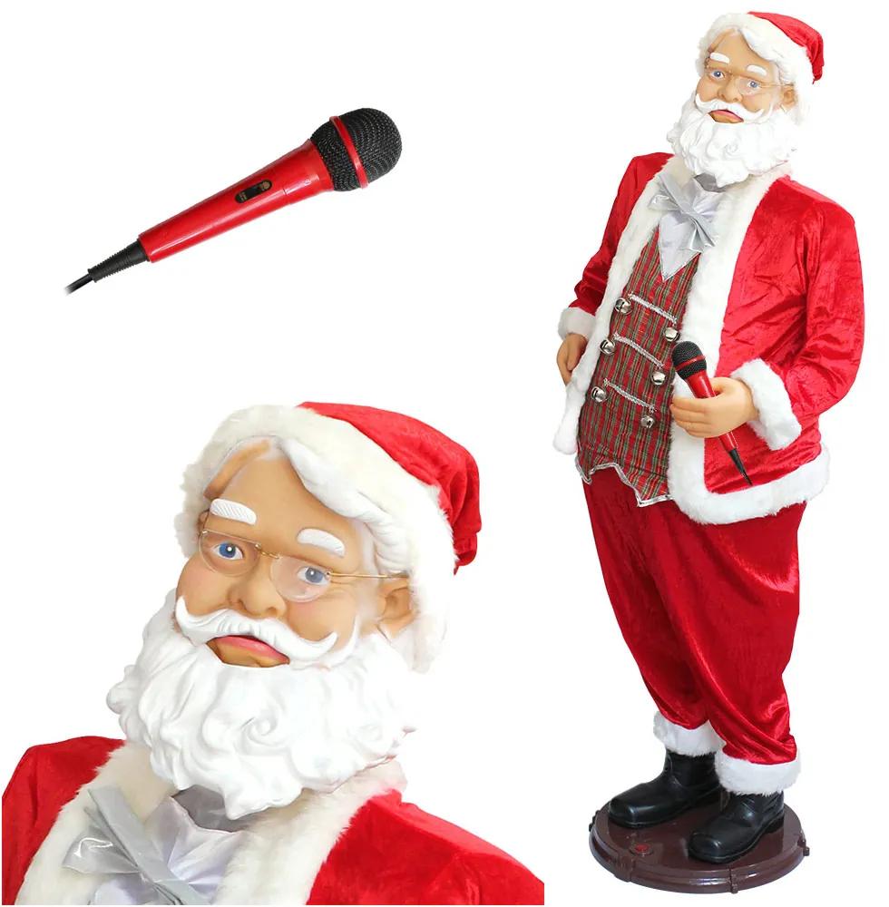 [lux.pro]® Tančící a zpívající Santa Claus - 150 cm