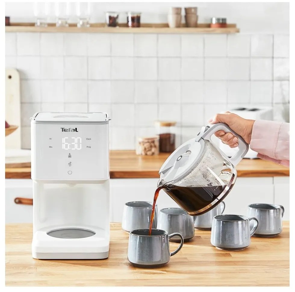 Bílý kávovar na filtrovanou kávu Sense CM693110 – Tefal