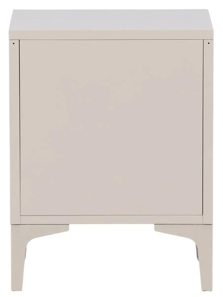 Noční stolek Piring, béžový, 45x59