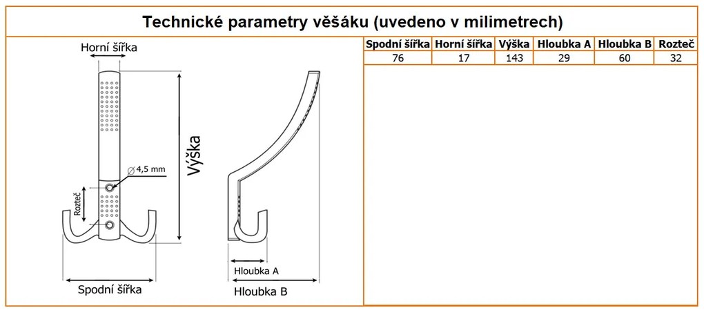 In-Design Nábytkový věšák Jules nikl satén velký