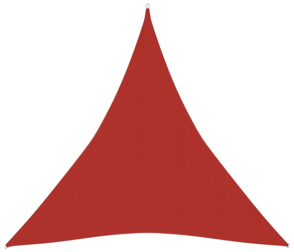 vidaXL Stínící plachta 160 g/m² červená 5 x 6 x 6 m HDPE