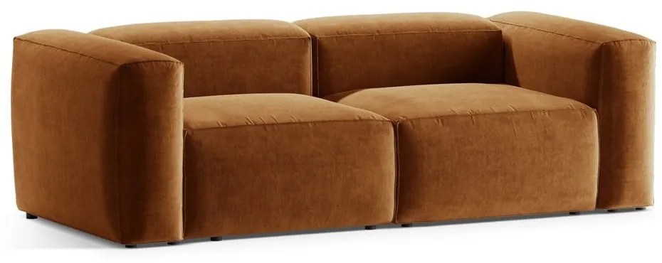 Pohovka v cihlové barvě 224 cm Bergano – Cosmopolitan Design