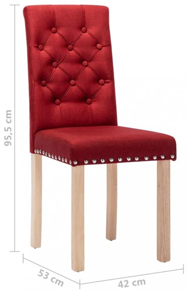 Jídelní židle 2 ks látka / dřevo Dekorhome Černá