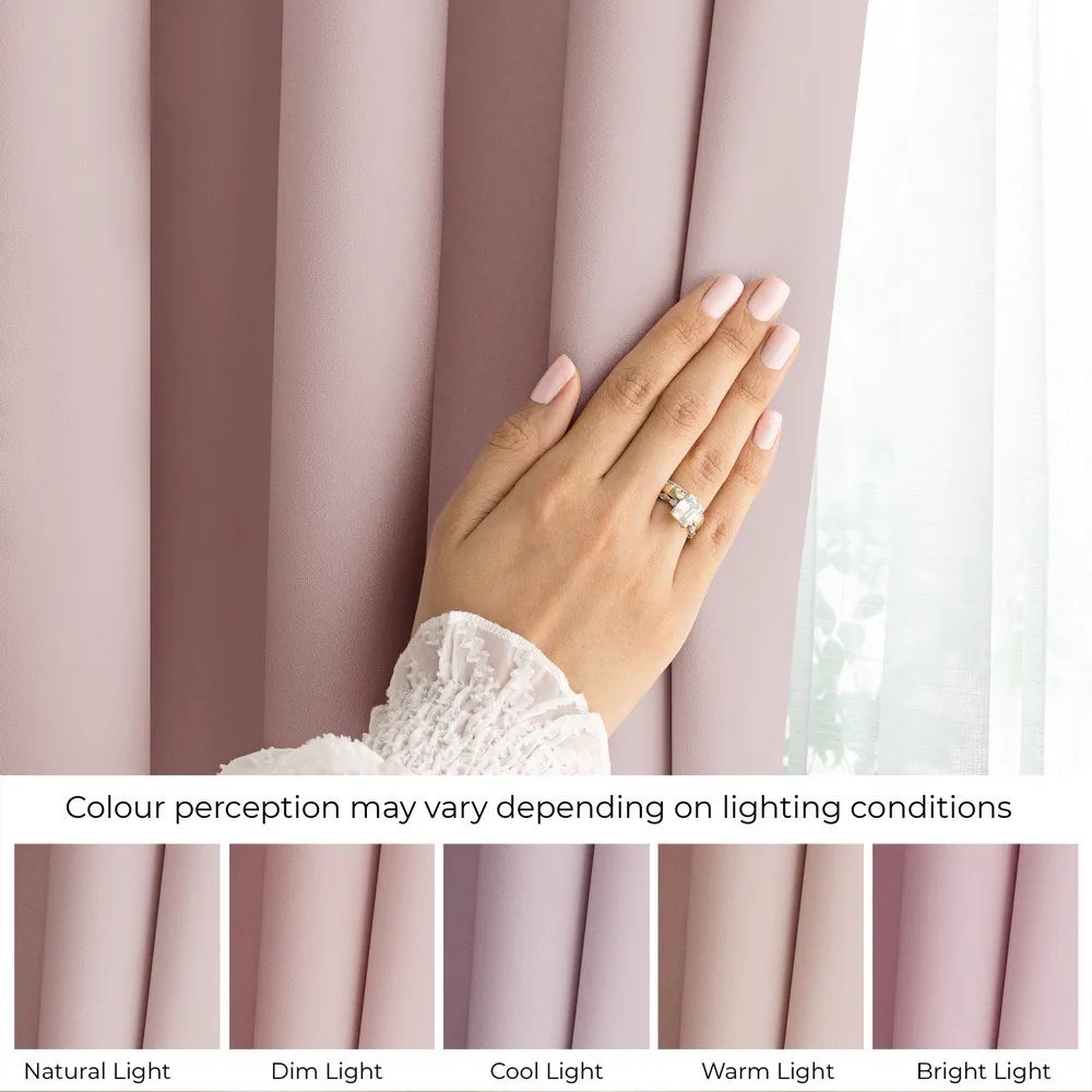 Starorůžový dimout závěs 140x250 cm Carli Tie – Restilo