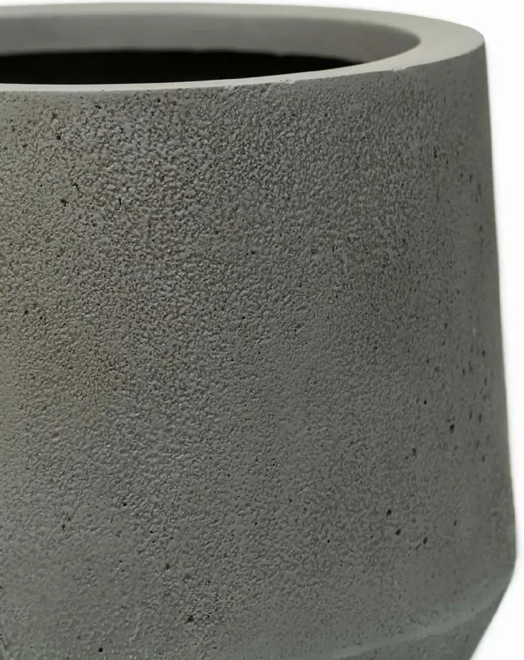 Designový květináč NEXORA, sklolaminát, 31x28 cm, šedý
