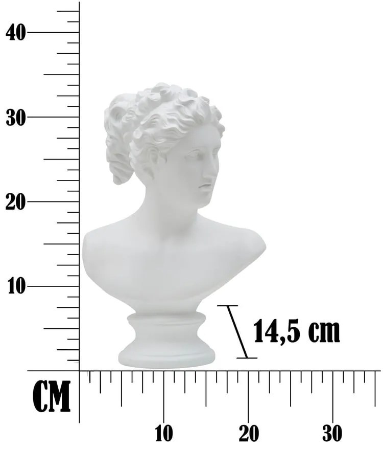 Bílá dekorativní soška Mauro Ferretti Roman Woman
