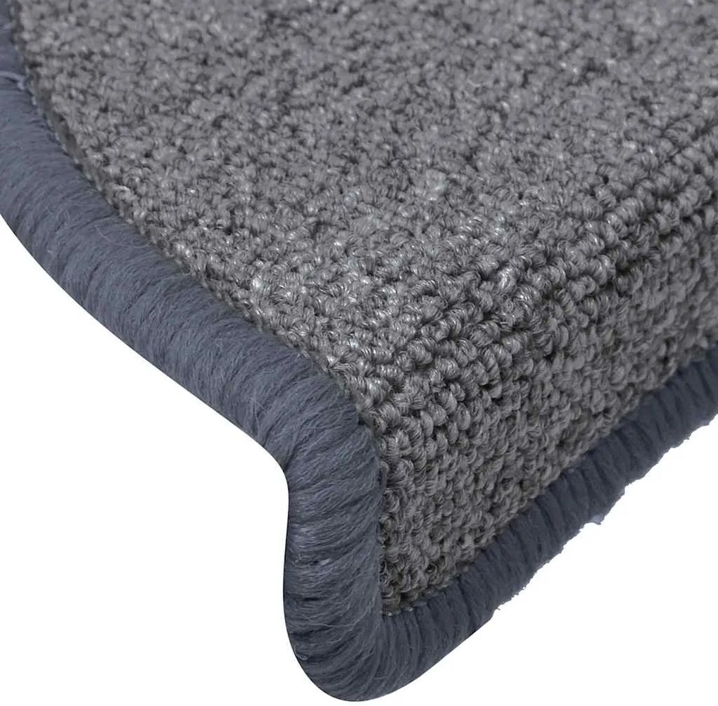 Schodové rohože 30 ks 65 x 24 x 4 cm světle šedo-modré, půlkulaté, velké 3365764